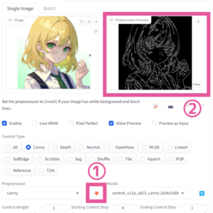 【Stable Diffusion】CannyとLineartで絵のカラーを自由に変えよう | るんるんスケッチ