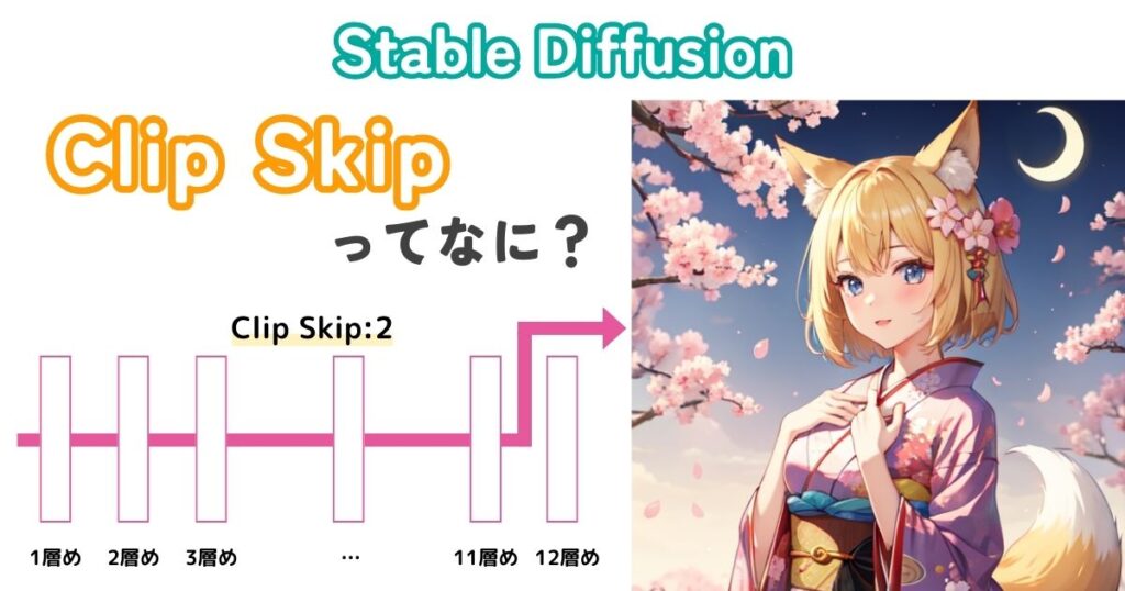 【Stable Diffusion】Clip Skipって何？設定方法と効果を解説 | るんるんスケッチ