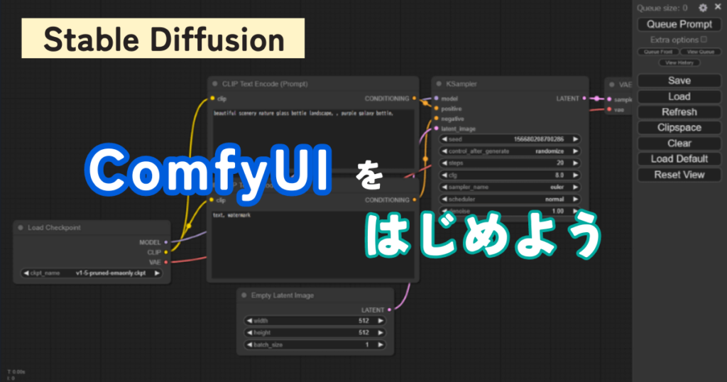 ComfyUIの始め方を解説【AUTOMATIC1111ユーザー向け】 | るんるんスケッチ